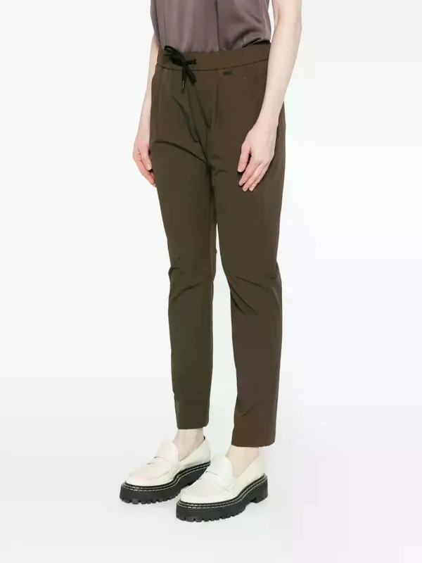 Herno Pleated Drawstring Trousers - Brown