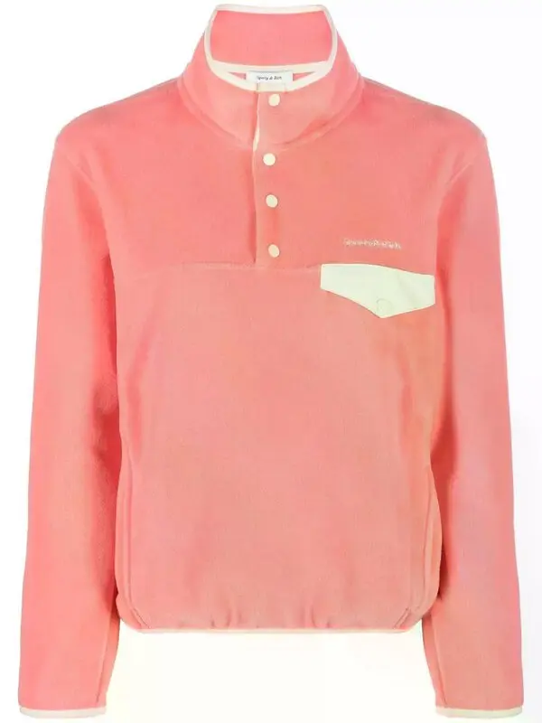 SPORTY & RICH Embroidered Logo Sweatshirt - Pink