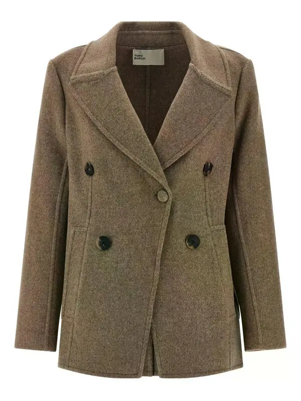 Tory Burch Double-breasted Lapel-collar Jacket