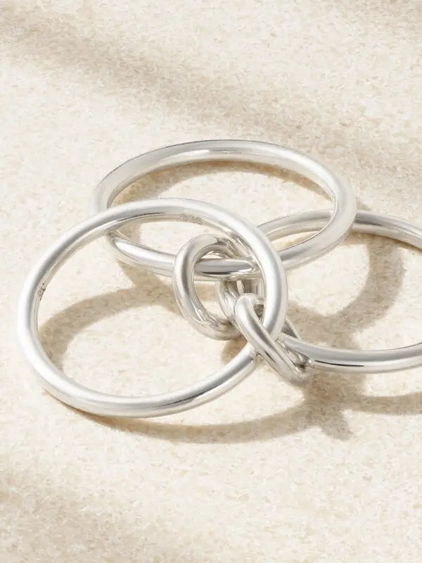 SPINELLI KILCOLLIN Solarium Sterling Ring Set - Silver