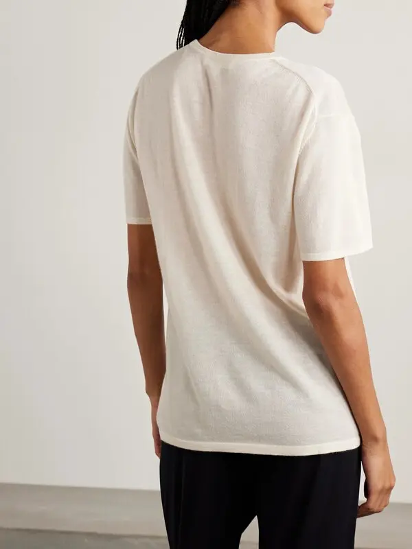 Eterne Boyfriend Cashmere-jersey T-shirt