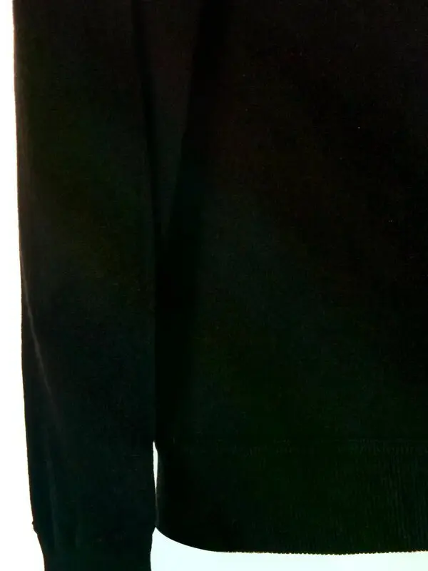 Malo Raglan Sleeve Crew Neck Sweater - Black