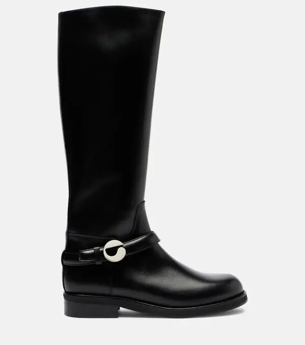 Coperni Cavalier Leather Knee-high Boots - Black