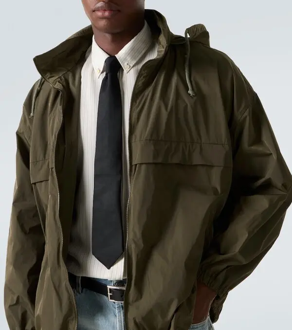 Saint Laurent Technical Raincoat - Green