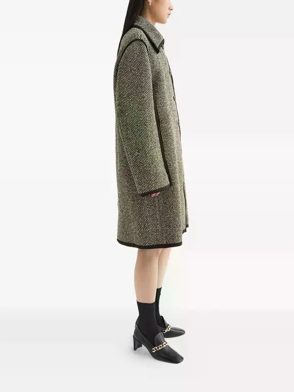 JIL SANDER Herringbone Coat