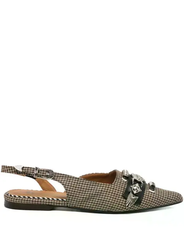 Toga Buckle-embellished Flat Pumps