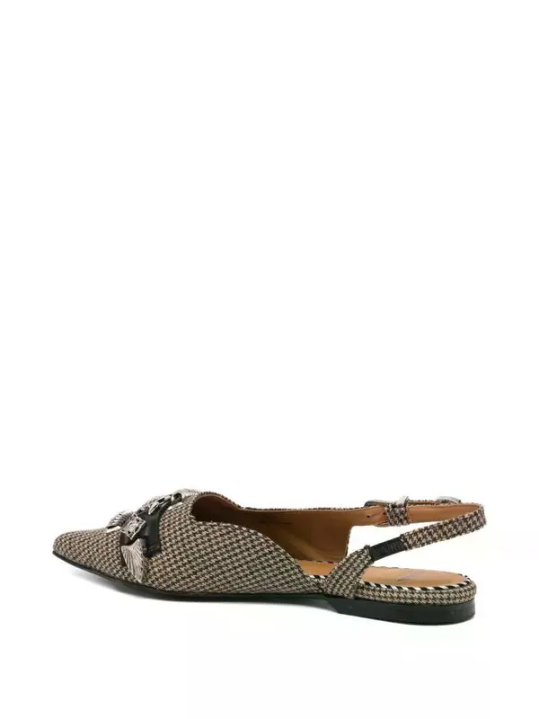 Toga Buckle-embellished Flat Pumps