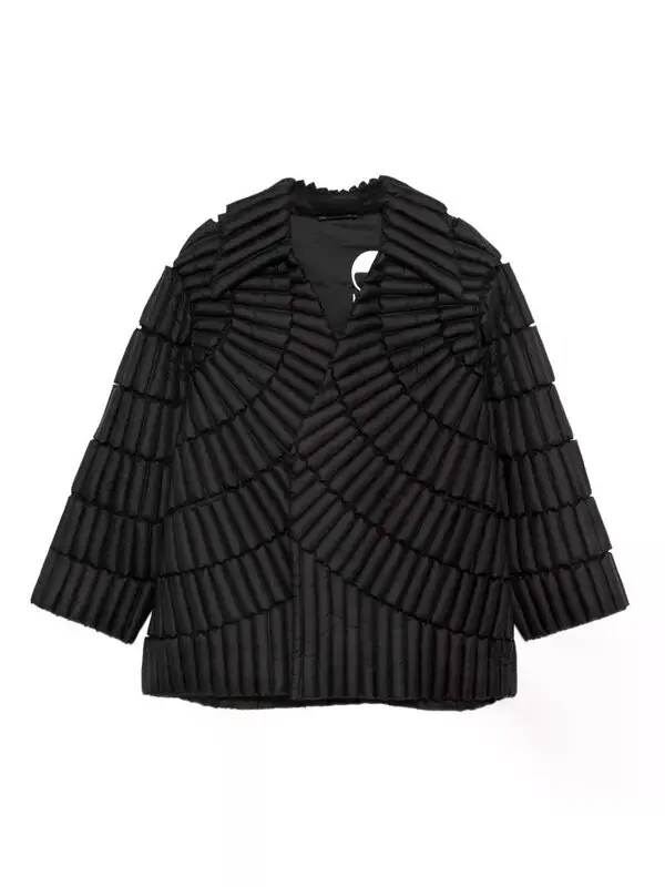 RAXXY Quilted Jacket With V-neck And Straight Hem