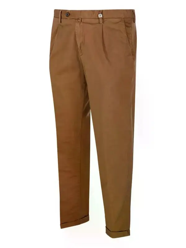 MYTHS Pleated Cuffed Straight Leg Trousers