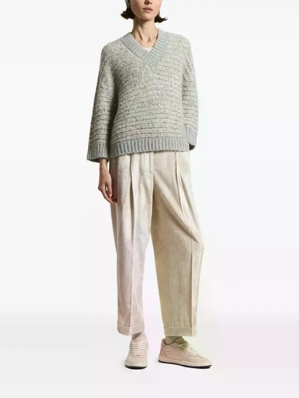 Peserico Corduroy Pleated Trousers