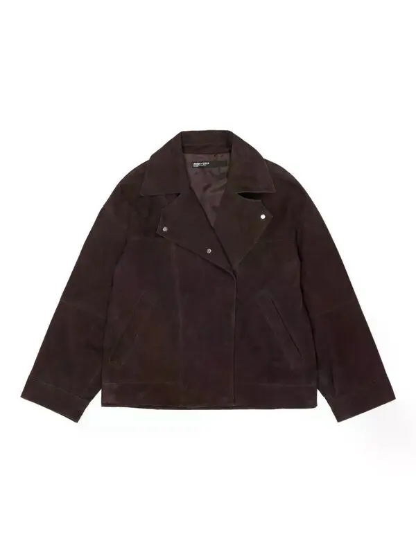 Bimba Y Lola Suede Double-breasted Jacket