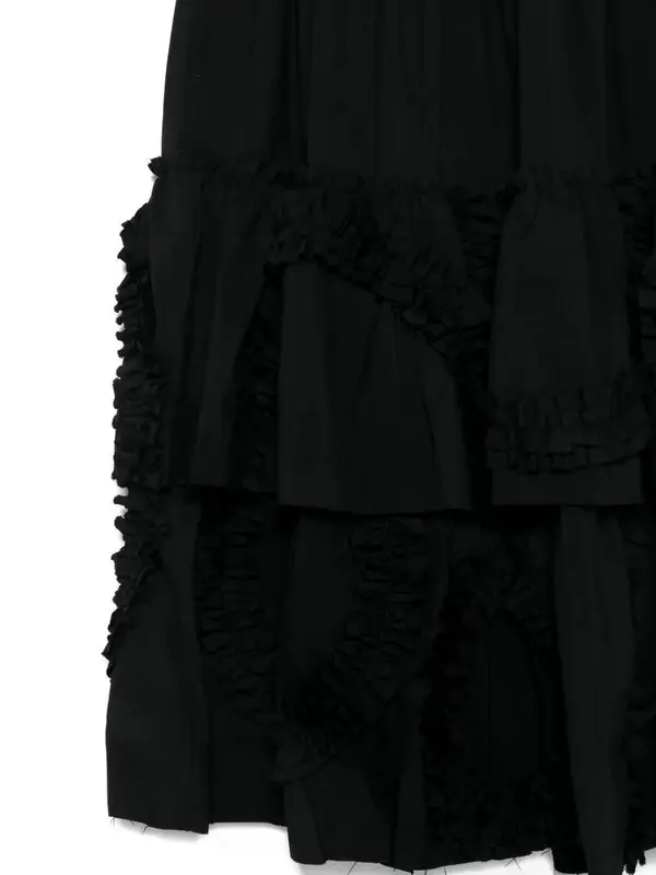 Comme Des Garçons Ruffled Tiered Midi Skirt