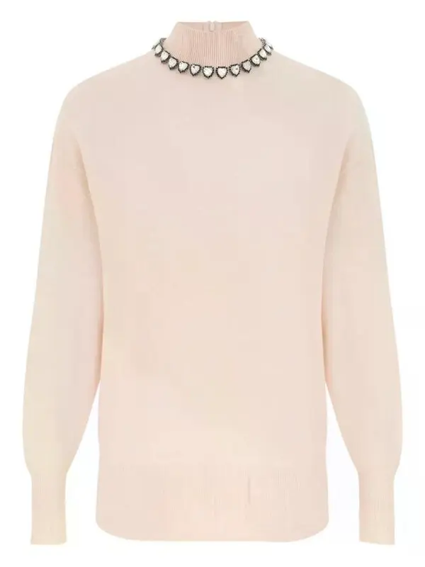 Zimmermann Crystal Embellished High Neck Sweater