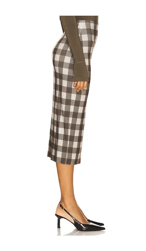 Norma Kamali Midcalf Straight Skirt