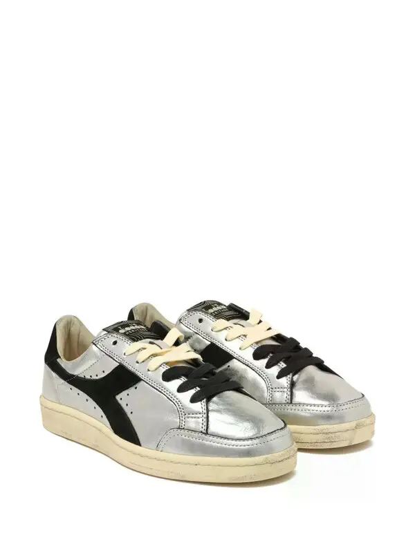 DIADORA Metallic Leather Panel Sneakers