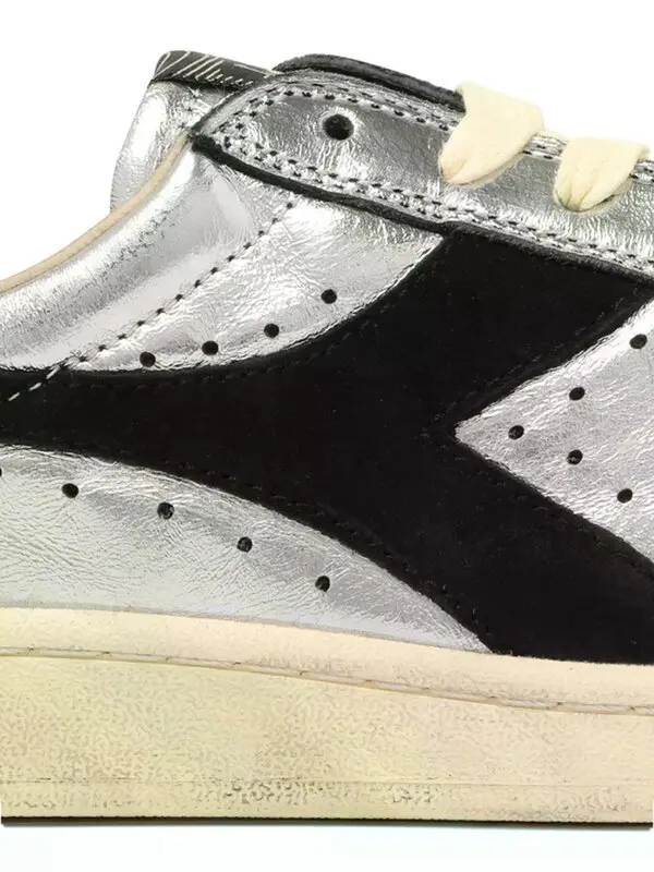 DIADORA Metallic Leather Panel Sneakers