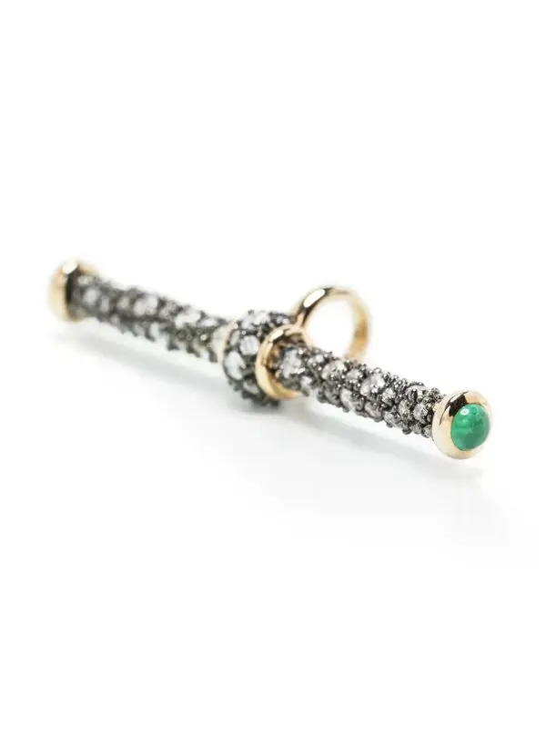 LUCY DELIUS Diamond Pavé T-bar Pendant