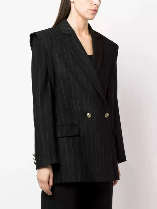 Versace Pinstriped Double-breasted Blazer