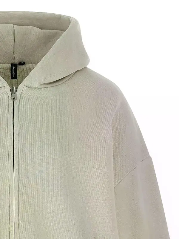 ENTIRE STUDIOS Thermal Zip-front Hoodie - Neutrals