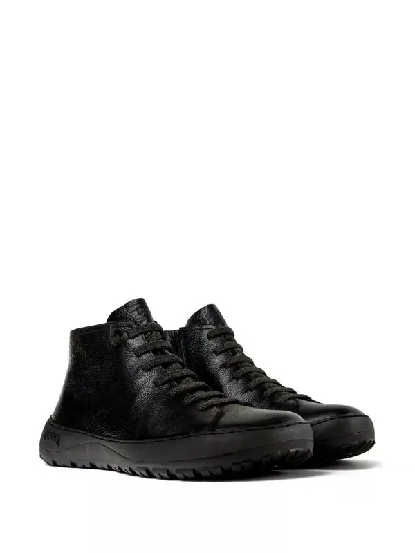 Camper Lace-up Leather Ankle Boots