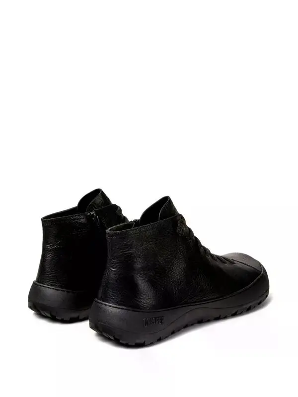 Camper Lace-up Leather Ankle Boots