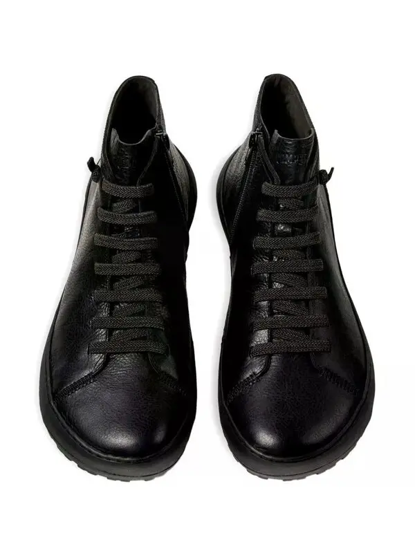 Camper Lace-up Leather Ankle Boots