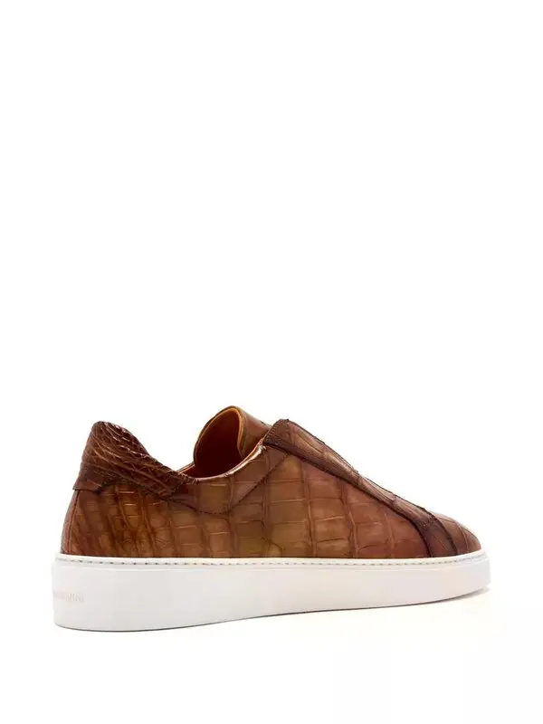 Magnanni Crocodile-embossed Slip-on Trainers
