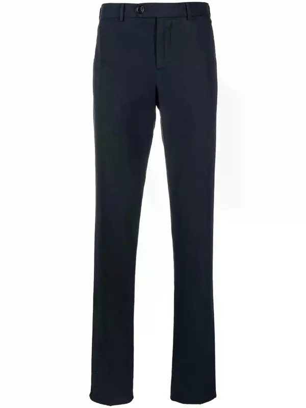 Brunello Cucinelli Mid-rise Slim Chinos - Blue