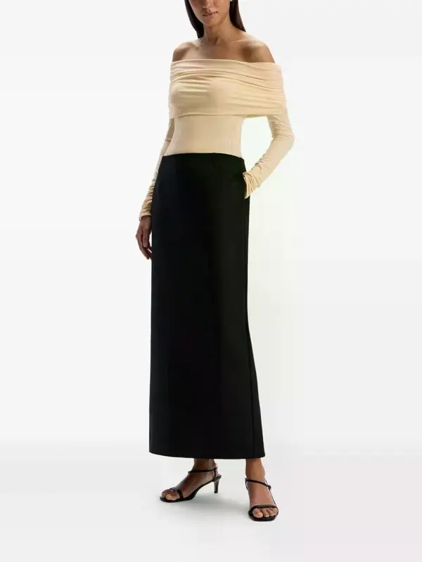 12 STOREEZ Draped Off-shoulder Top