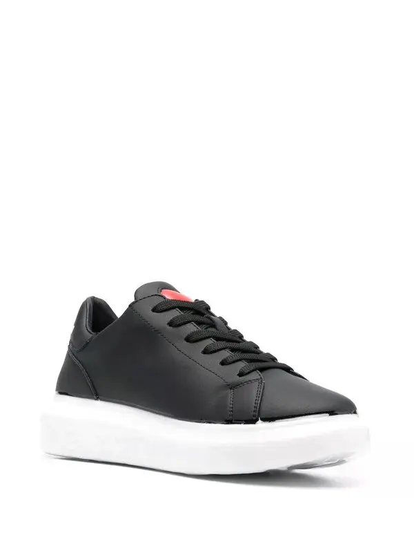 Moschino Calf Leather Low Top Sneakers