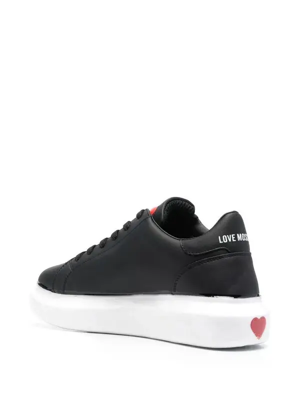 Moschino Calf Leather Low Top Sneakers