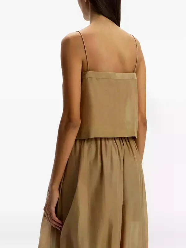 12 STOREEZ Spaghetti Strap Button-front Top
