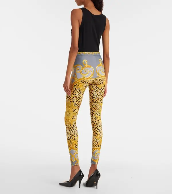 Versace Printed Jersey Leggings