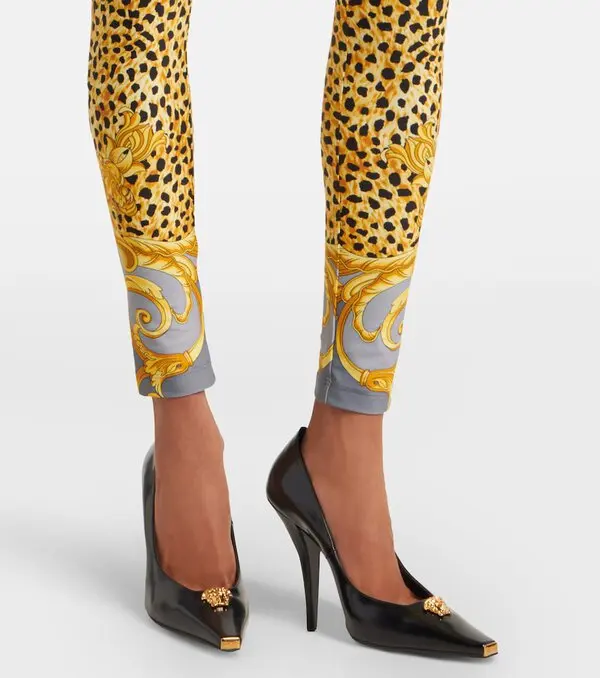 Versace Printed Jersey Leggings