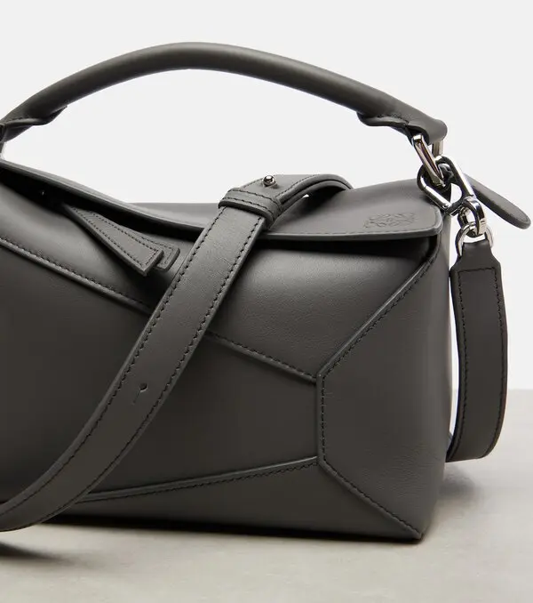 Loewe Puzzle Edge Small Top-handle Bag - Grey