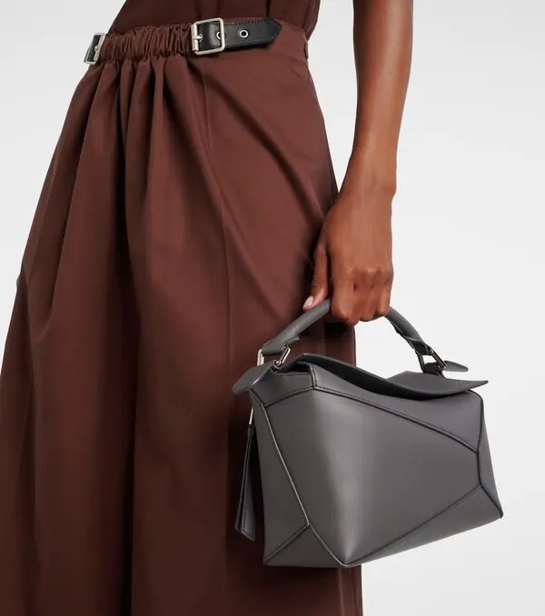 Loewe Puzzle Edge Small Top-handle Bag - Grey