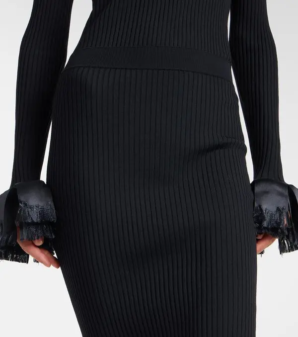 FFORME Riley Wool-blend Midi Skirt