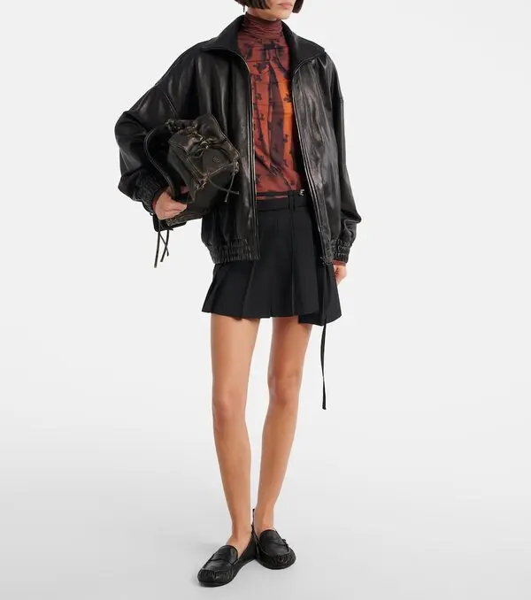 Acne Studios Leather Penny Loafers - Black