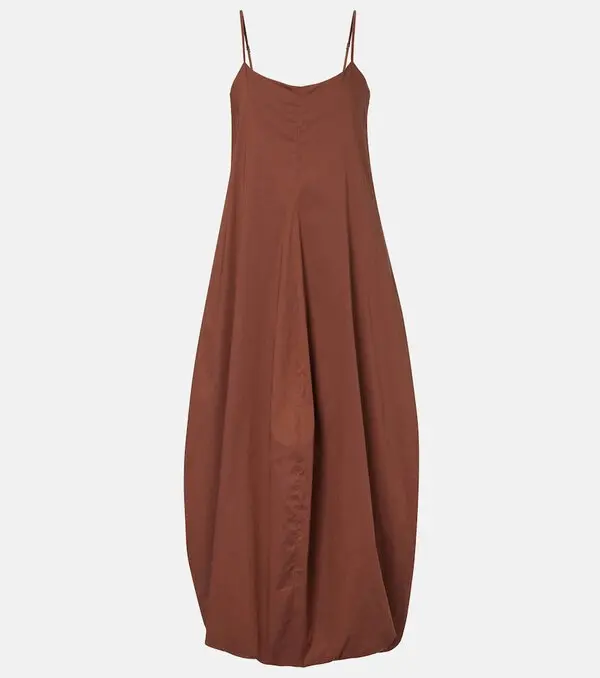 Faithfull The Brand Aniela Cotton Maxi Dress - Brown