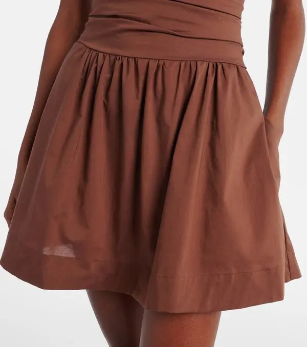 Faithfull The Brand Vera Strapless Cotton Mini Dress