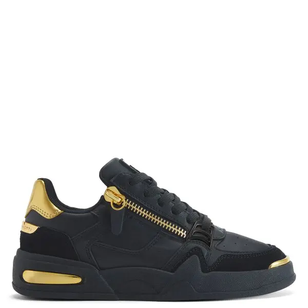 GIUSEPPE ZANOTTI Ghost" Low-top Leather And Suede Sneakers - Black