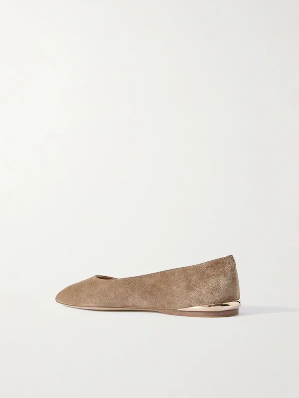 Gabriela Hearst Fleur Suede Ballet Flats