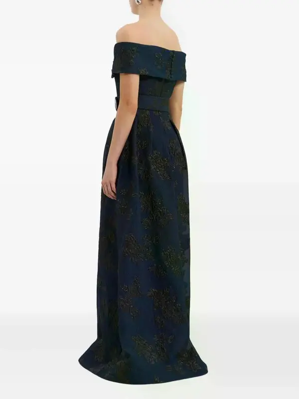 Rebecca Vallance Off-shoulder Floral Gown