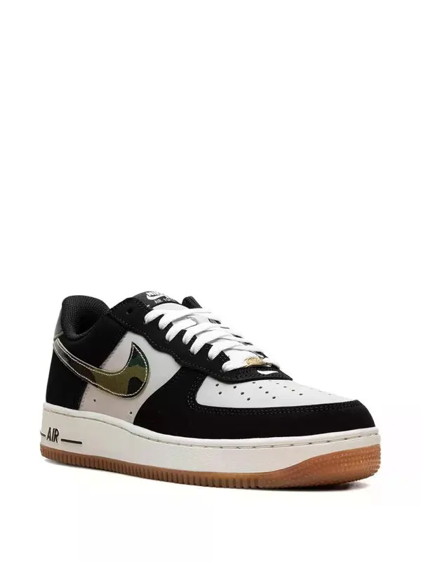 Nike Force 1 Low Retro Camouflage Sneakers - Black