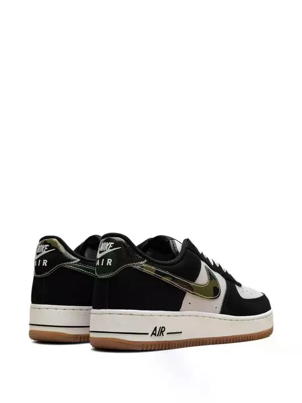 Nike Force 1 Low Retro Camouflage Sneakers - Black