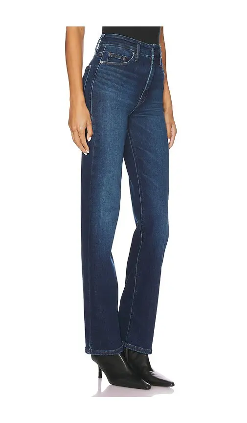 Good American Soft Tech Good True Straight Jeans
