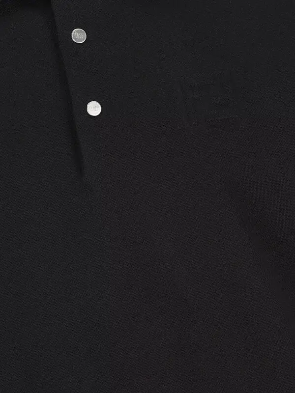 Fendi Embossed-logo Piqué Polo Shirt