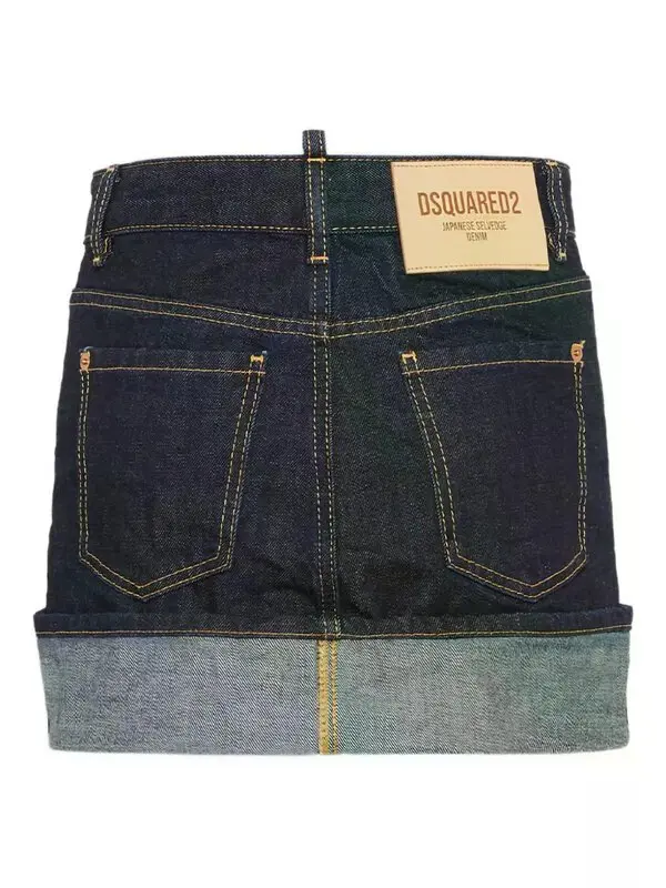 Dsquared2 Dark Wash Denim Mini Skirt