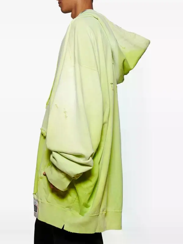Mihara Yasuhiro Distressed Zip-up Hoodie