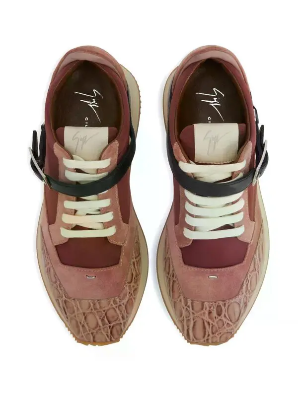 GIUSEPPE ZANOTTI Paneled Low-top Sneakers - Pink